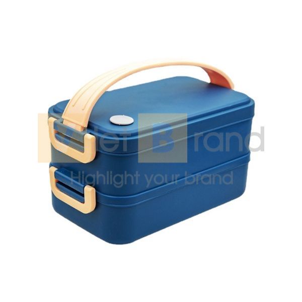 Hộp cơm trưa bento 2 tầng bằng thép không gỉ
